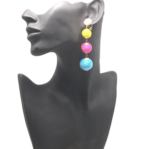 Jewelry | Multicolor Bon Bon Style Ball Drop Earrin | Poshmark